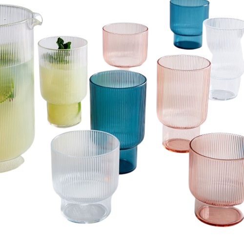 Fluted Acrylic Glassware - Nina Takesh