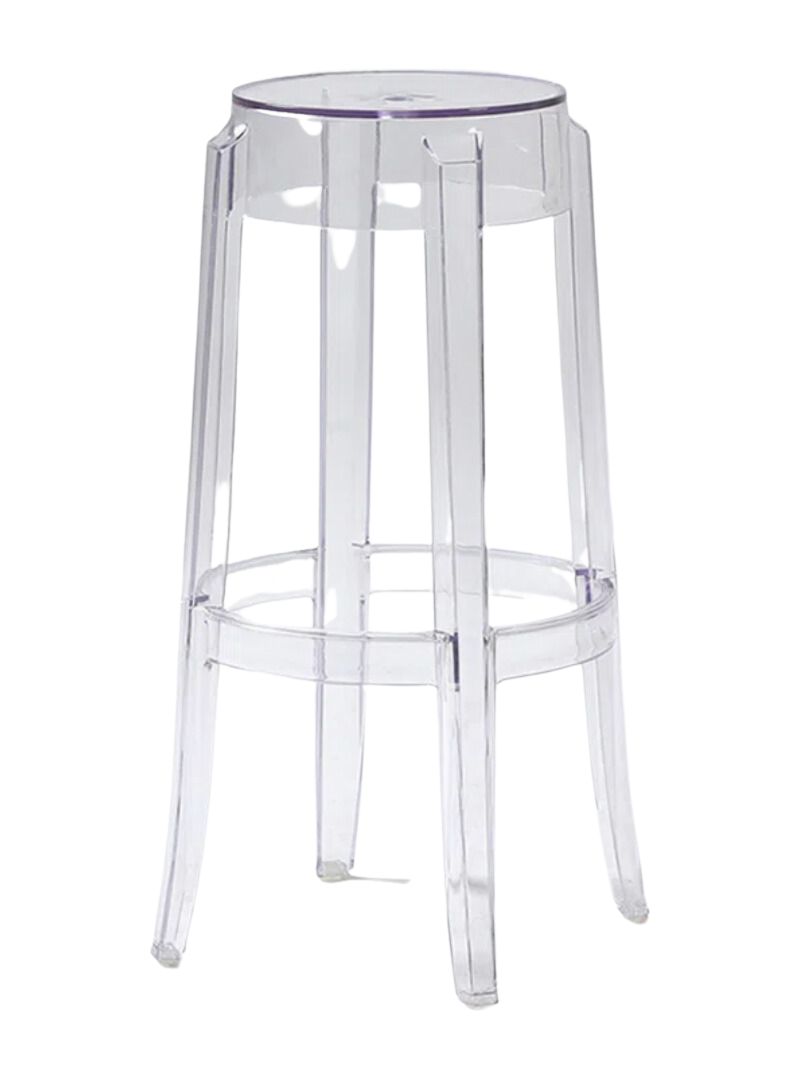 Clear Round Stool - Nina Takesh