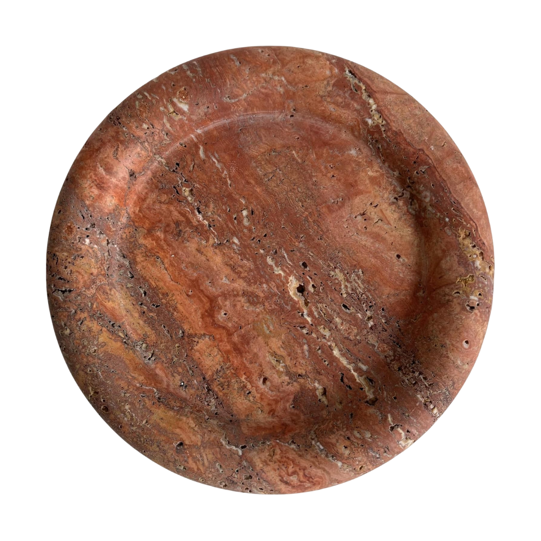 Natural Marble Round Tray - Nina Takesh